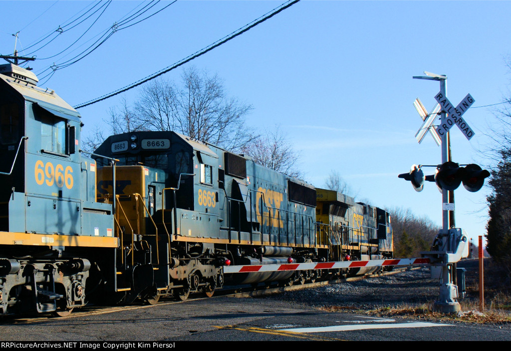 CSX 8663 Q438